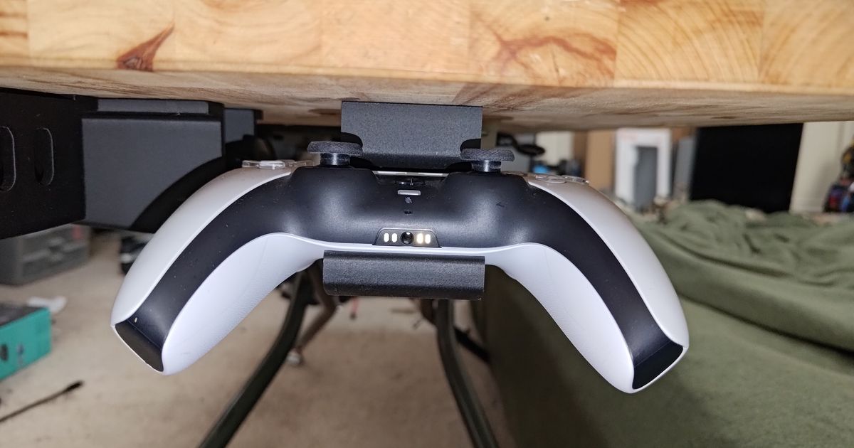 Under Table PS5 Controller Holder by SYST3M_OVERIDE | Download free STL ...