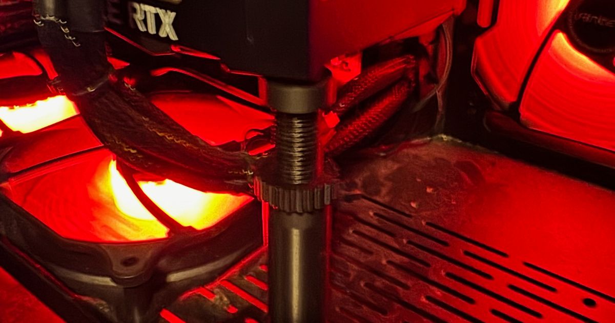 Adjustable GPU support/brace by Gack | Download free STL model ...