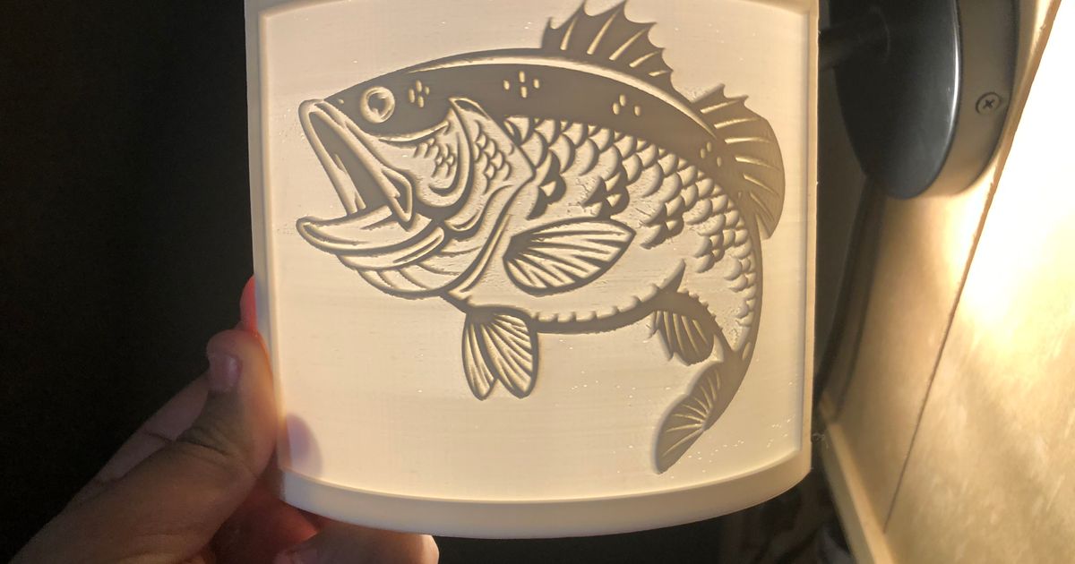Bass lithophane by THEDESIGNER | Download free STL model | Printables.com
