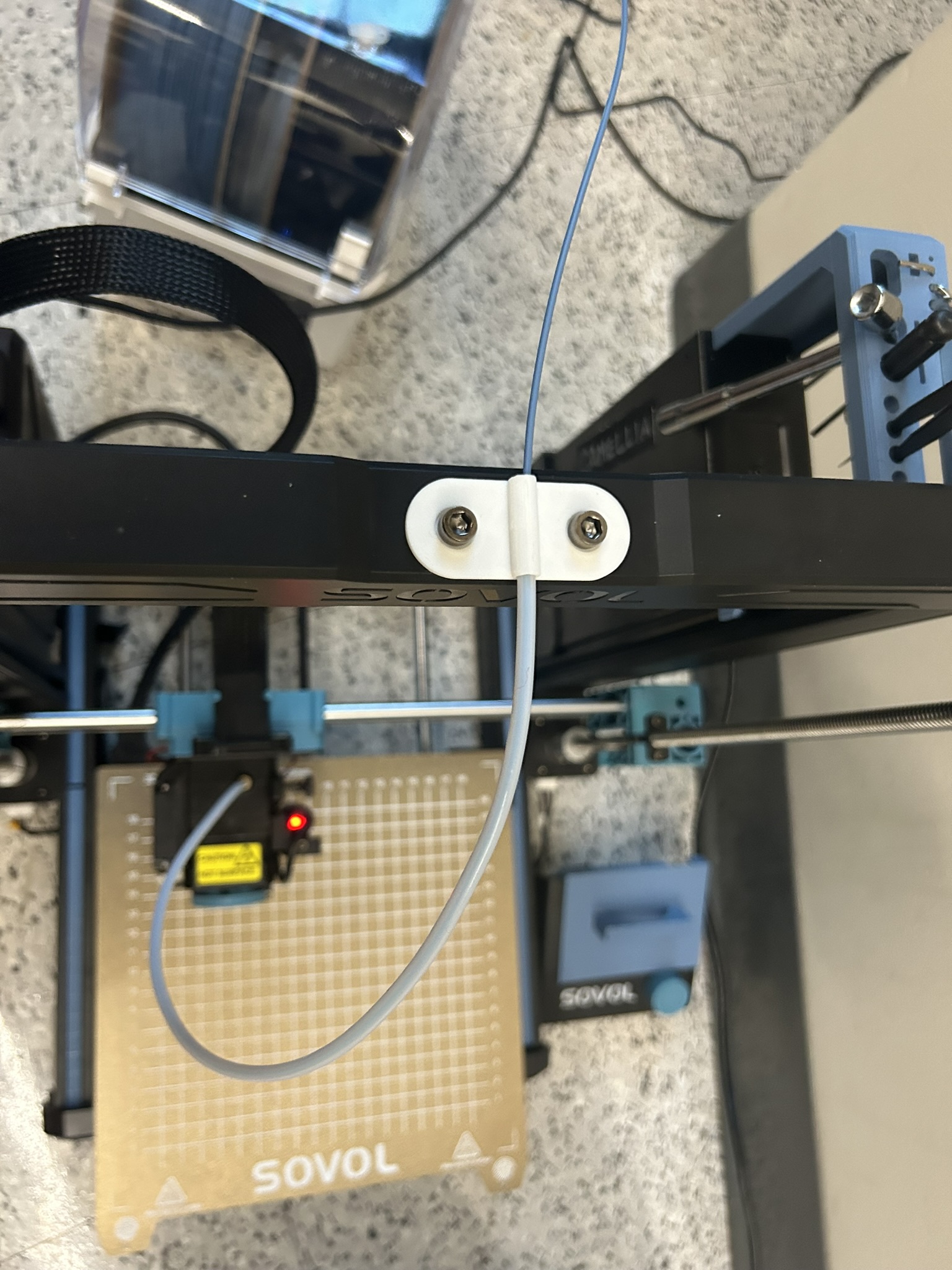 Filament guide mount for Sovol SV06 by purple-giraffe | Download free ...