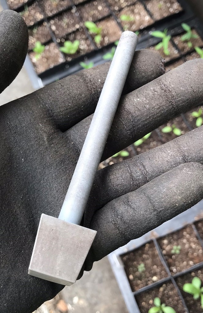 Mini Soil Block Dibbler by Damon Vincent | Download free STL model ...