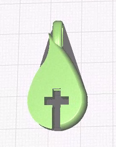Water & Cross Pendant by Truj38 | Download free STL model | Printables.com