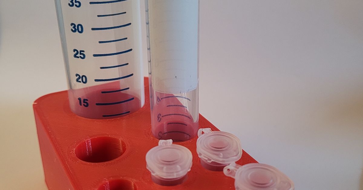 Multi-tubes rack for 50mL, 15mL and 1.5mL laboratory tubes by Spater ...