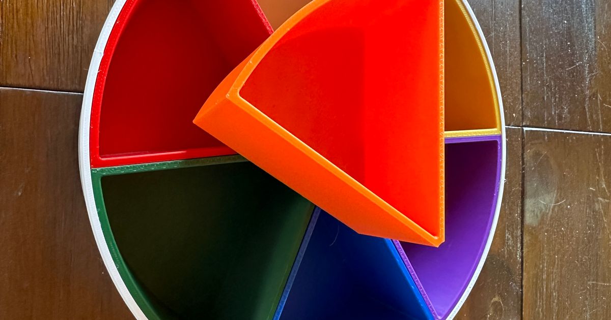 Round tray with removeable segments par Dave | Téléchargez gratuitement ...