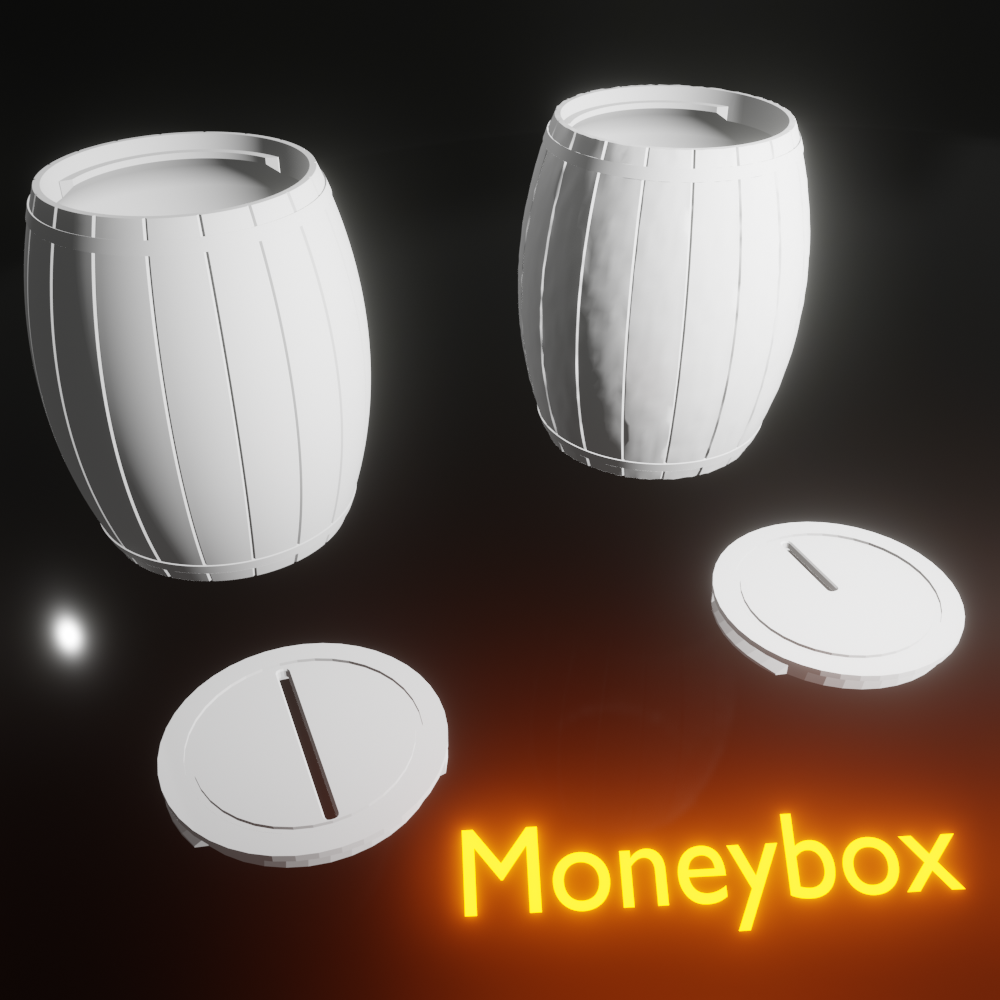 Barrel moneybox by whitefox | Download free STL model | Printables.com