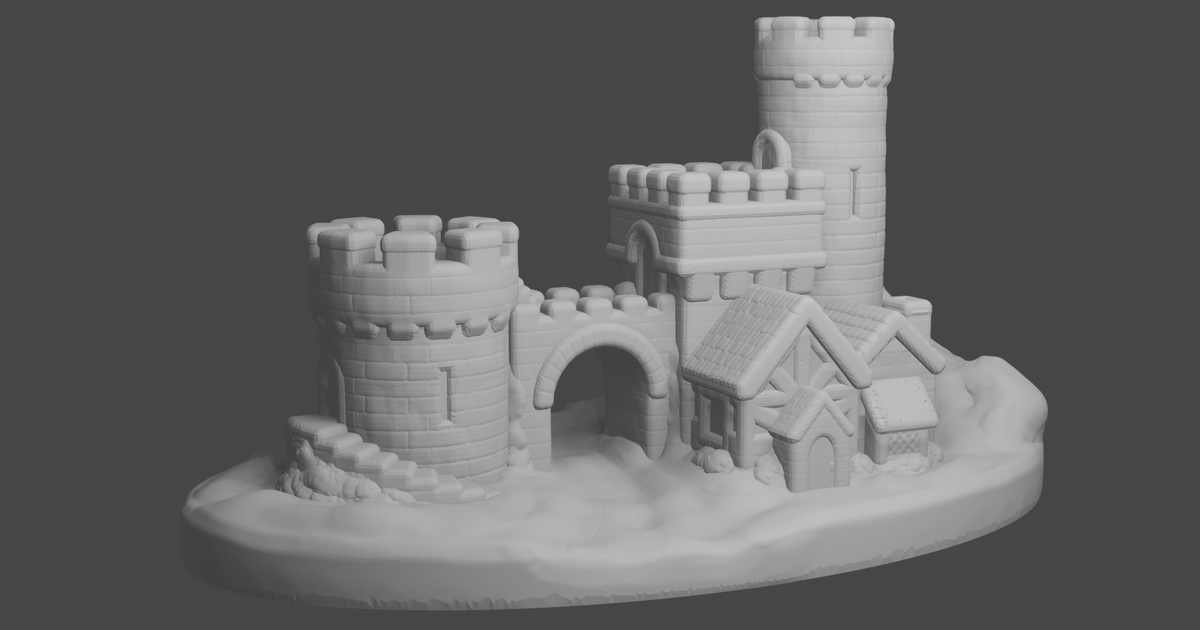 Water castle von The S Craft | Kostenloses STL-Modell herunterladen ...