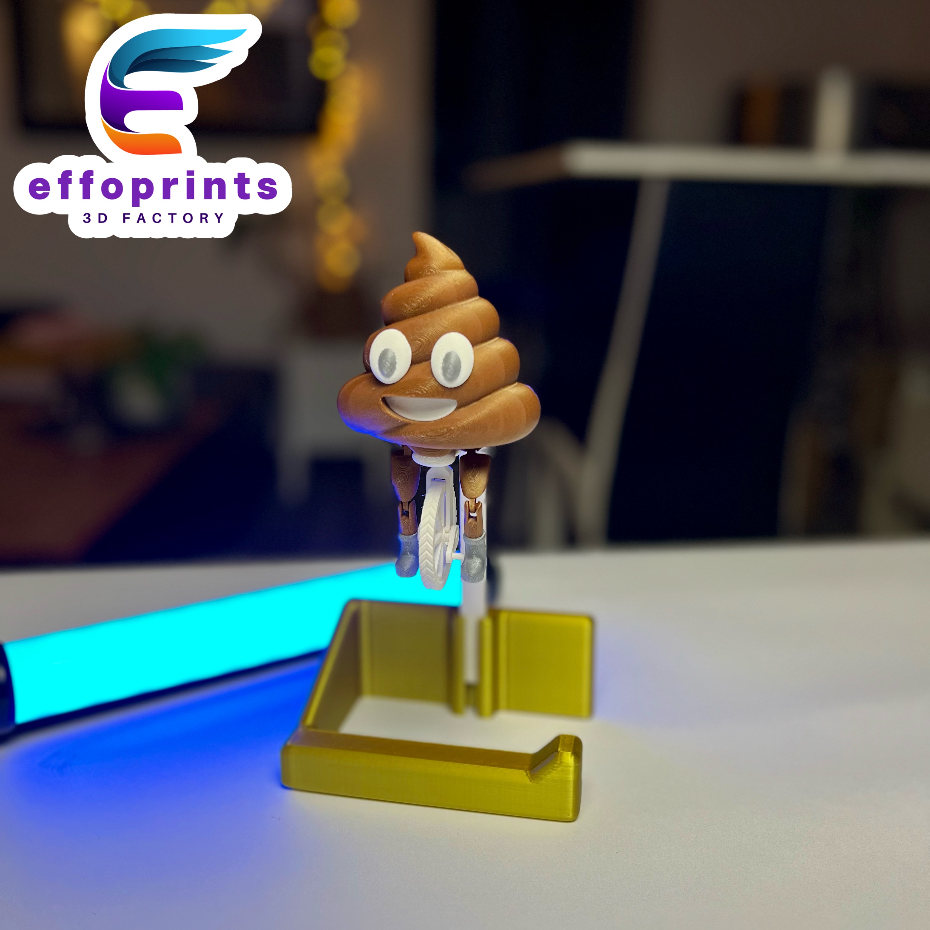 Poop Riding On Toilet Paper Holder Gadget von effoprints | Printables Store