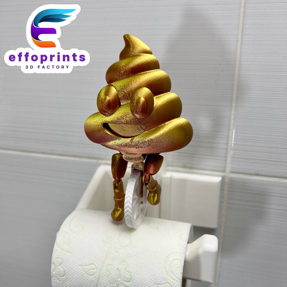 Poop Riding On Toilet Paper Holder Gadget por effoprints | Tienda de ...