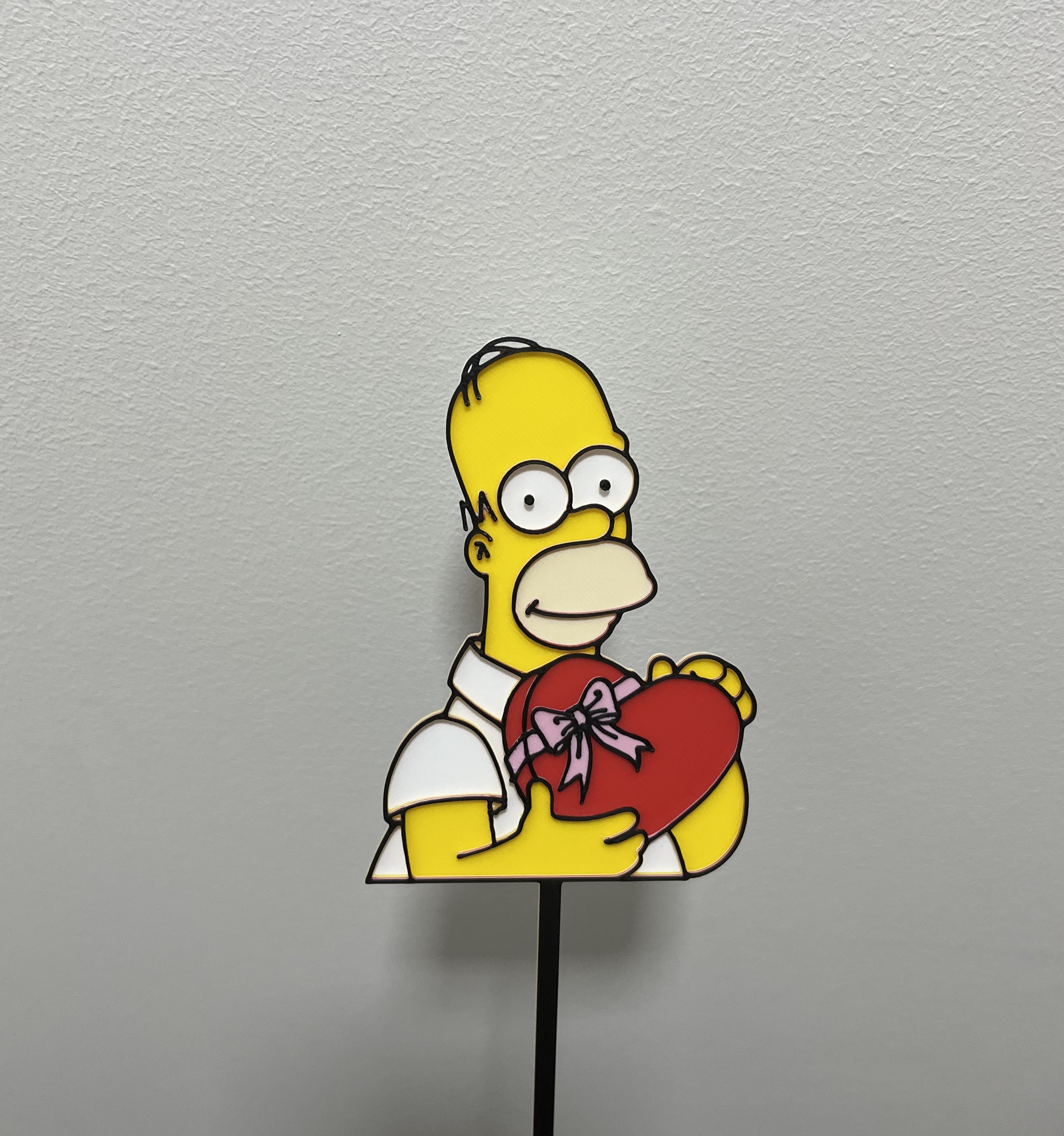 Homer Simpson Valentine Heart Cake Topper by Daniel Diaprint-3D ...