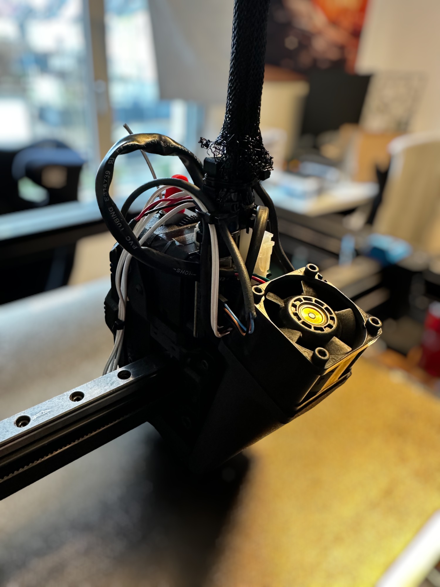 EBB42 mount for USB-C Cable on EVA 3 Toolhead with Bondtech LGX ...