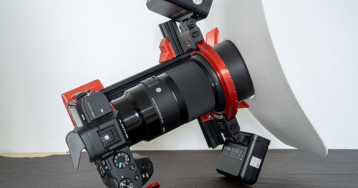Macro Rig! For Godox MF12 flashes. Modular. by Jacco | Download free ...