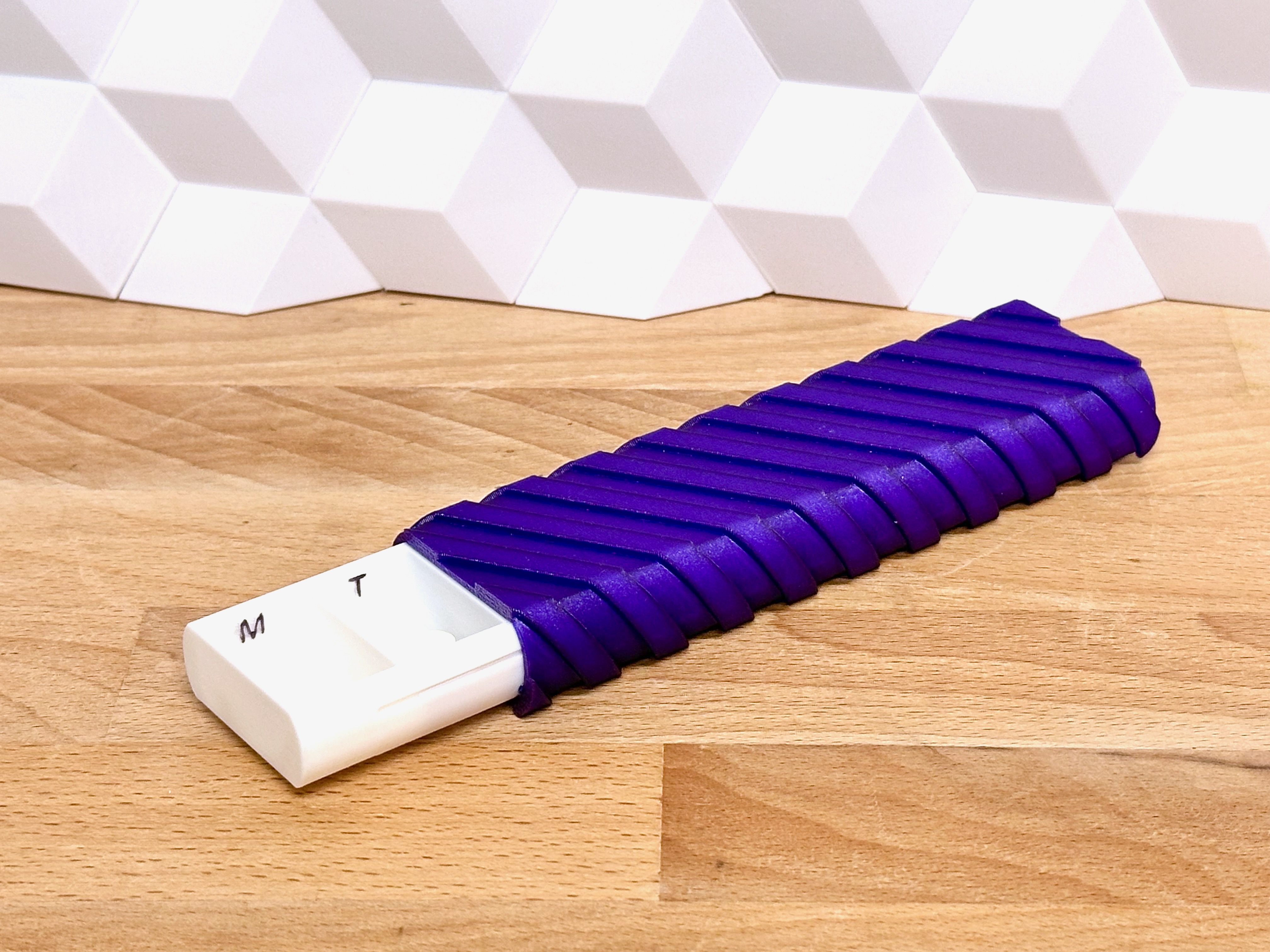 Sliding Pill Box (textured organizer for weekly medication) by ...