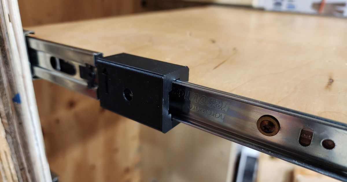 Jig for mounting drawer slides to shelves by Bryan Rector | Download ...