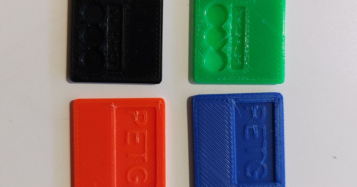 Mini Sample Cards for Filament by 3DWT | Download free STL model ...