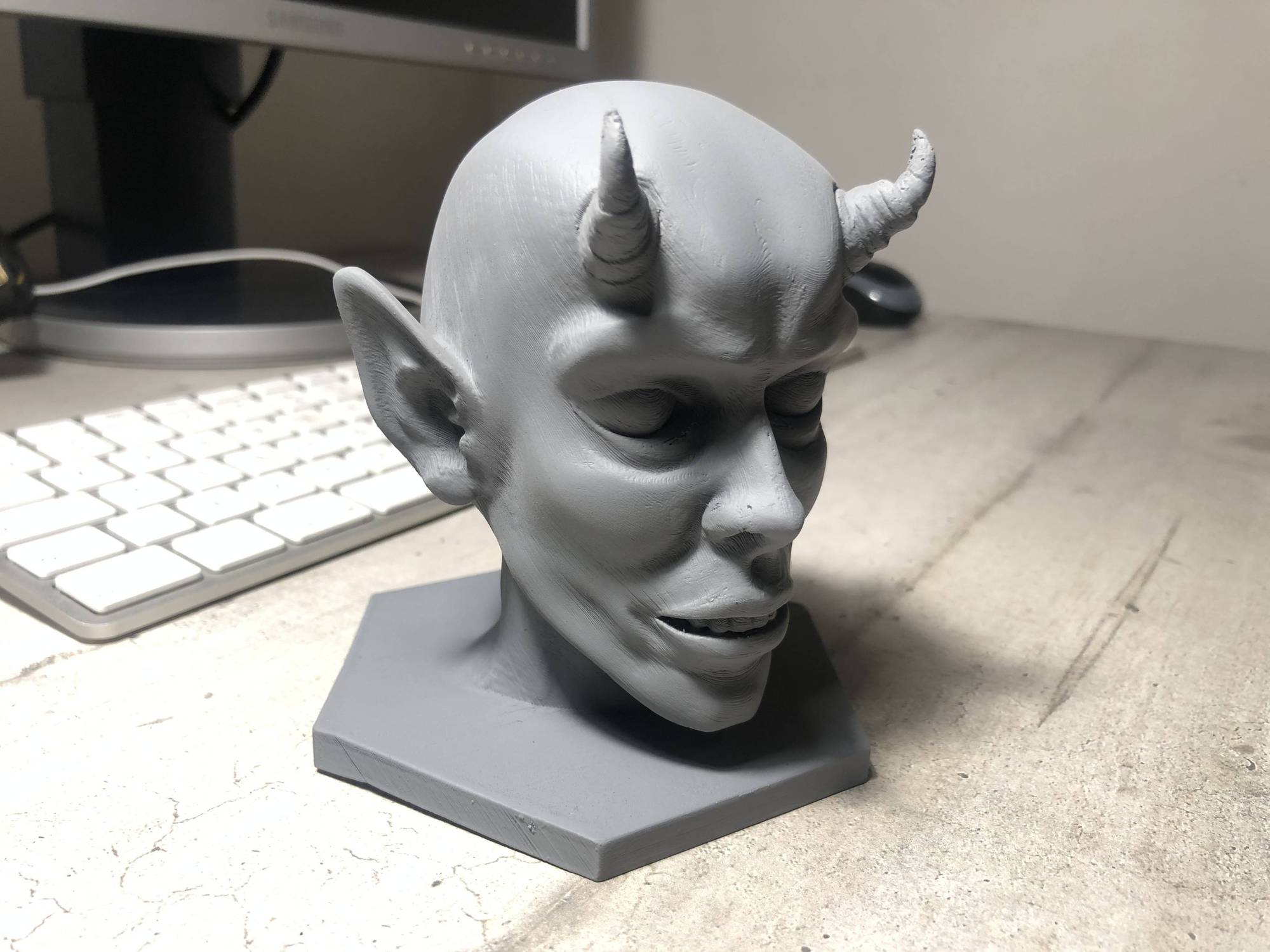 Imp Head Statue v2 by Fusiology | Download free STL model | Printables.com