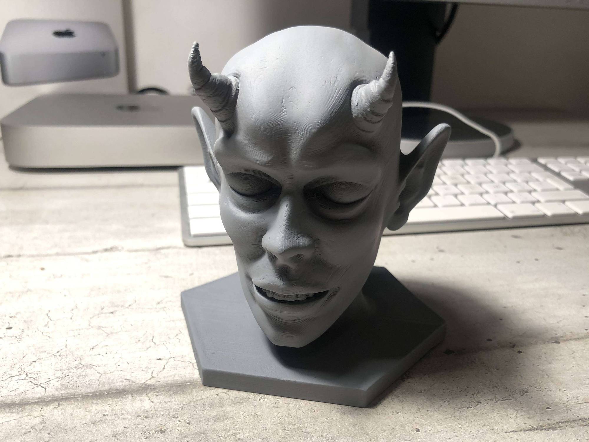 Imp Head Statue v2 by Fusiology | Download free STL model | Printables.com