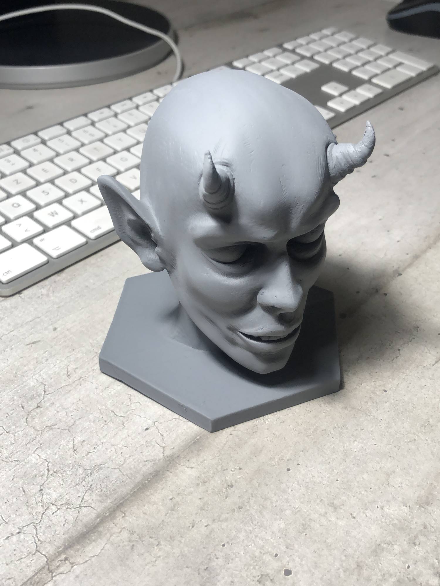 Imp Head Statue v2 by Fusiology | Download free STL model | Printables.com