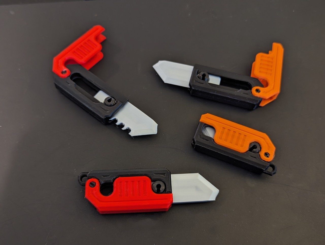 Gravity Knife Fidget Toy. Fully 3D Printed. Regular and KeyRing. por ...