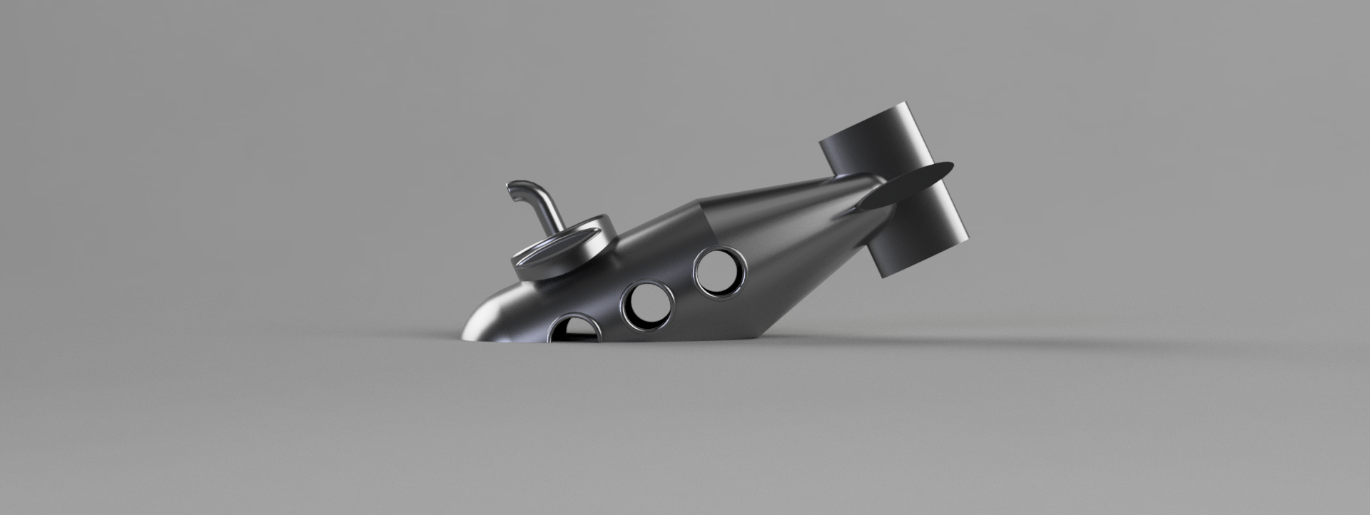 Sunken submarine by Cas van der Maat | Download free STL model ...