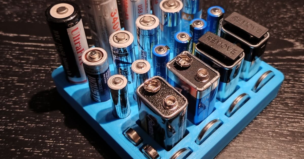 Battery holder by FIN245 | Download free STL model | Printables.com