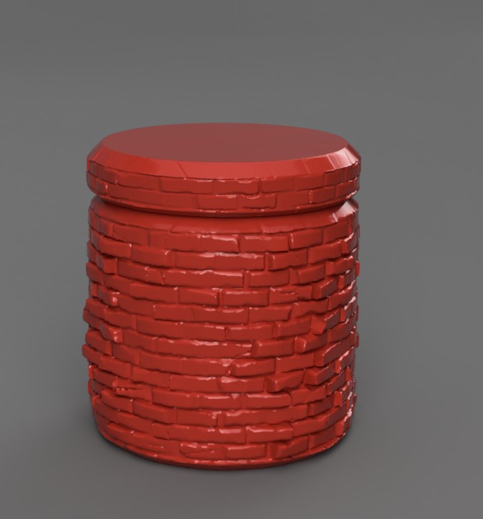 Container with threaded lid and unique textures by Gabor Gyarmati ...