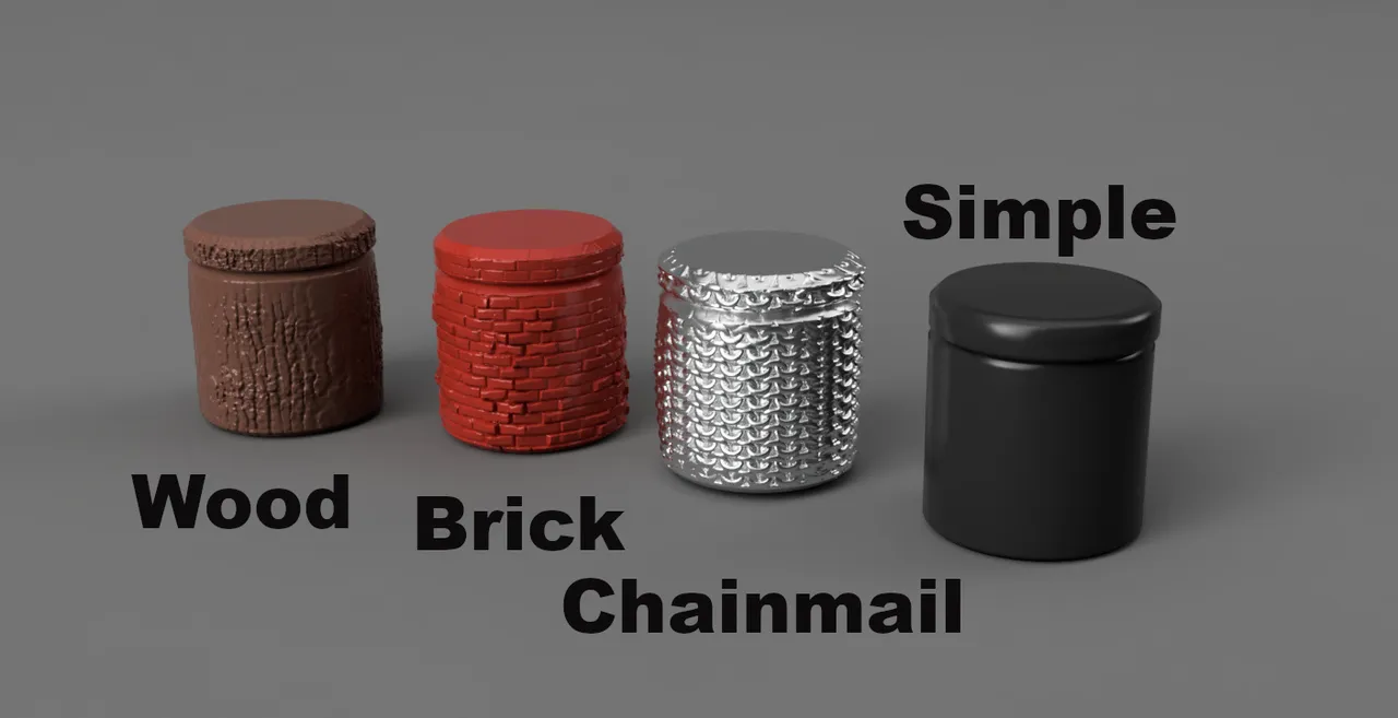 Container with threaded lid and unique textures by Gabor Gyarmati ...
