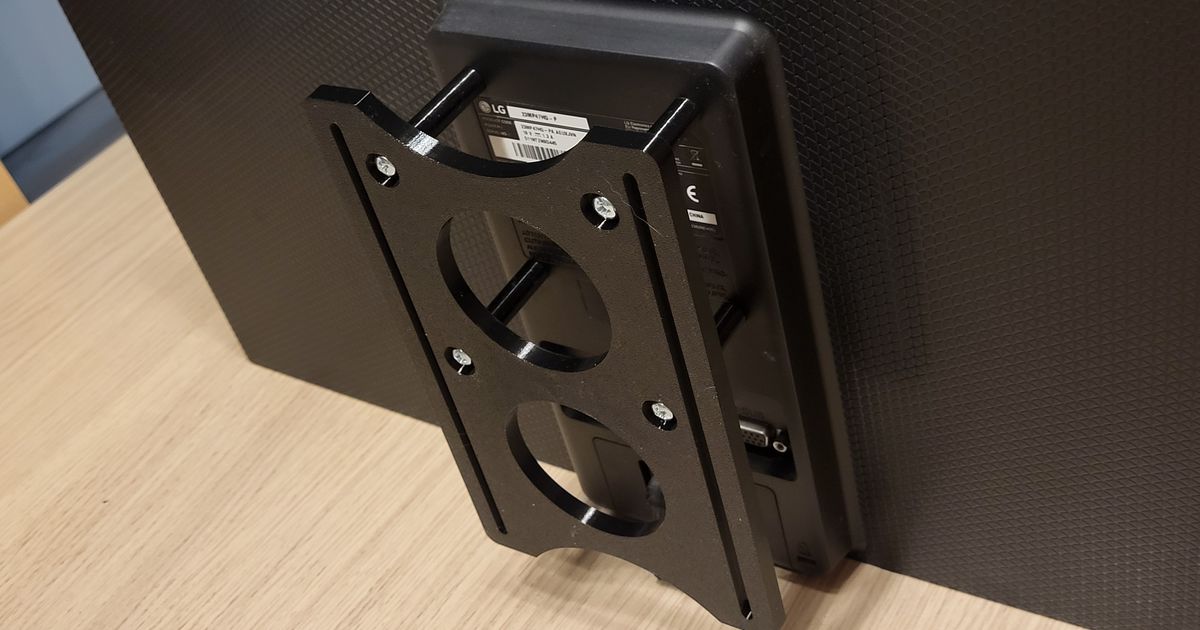 VESA Adjustable Riser by jonnieZG | Download free STL model ...