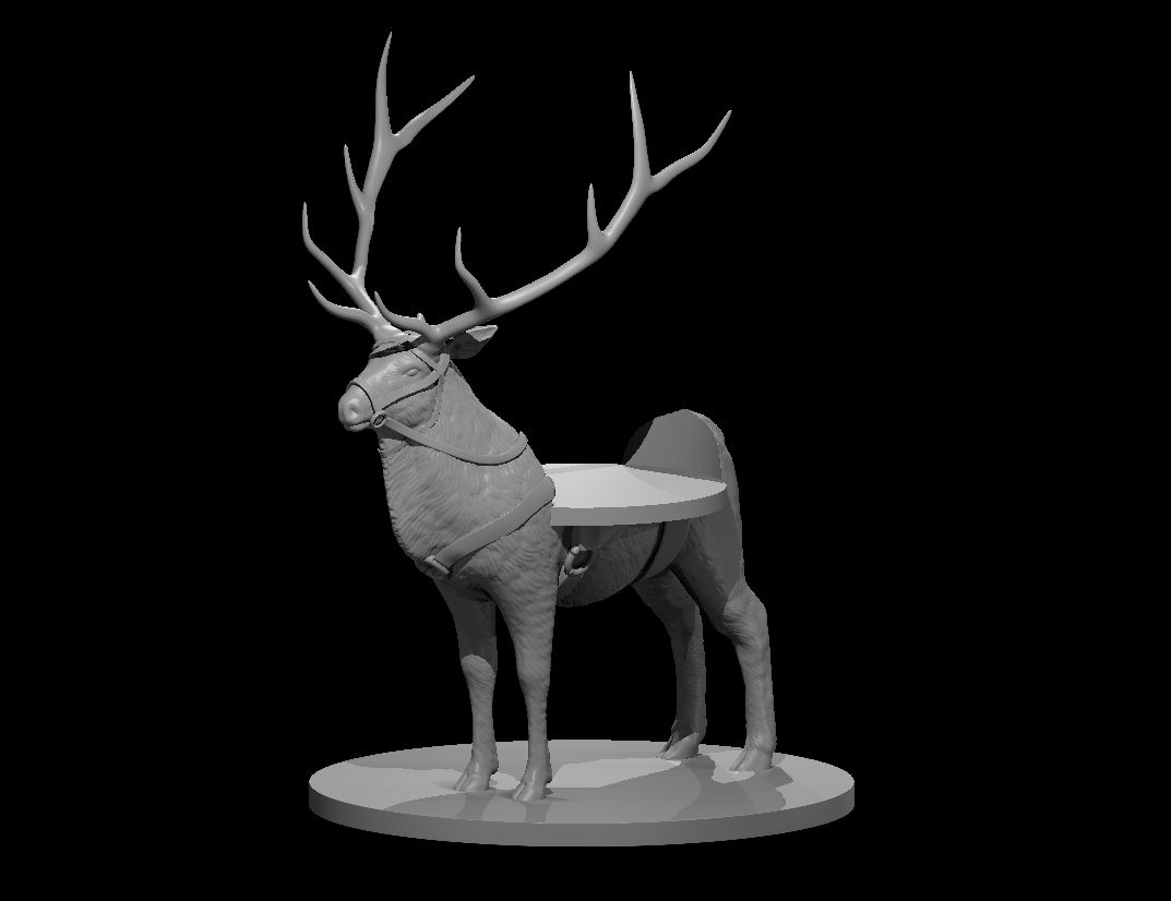 Elk Mount with and without mini slot by MZ4250 | Download free STL ...