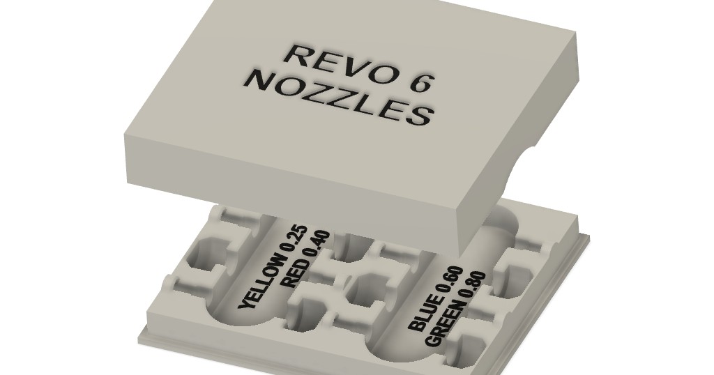 Revo Six Nozzle Storage Box by Pete R. | Download free STL model ...