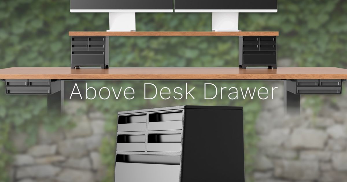 Above Desk Drawer by Sp00ky | Download free STL model | Printables.com