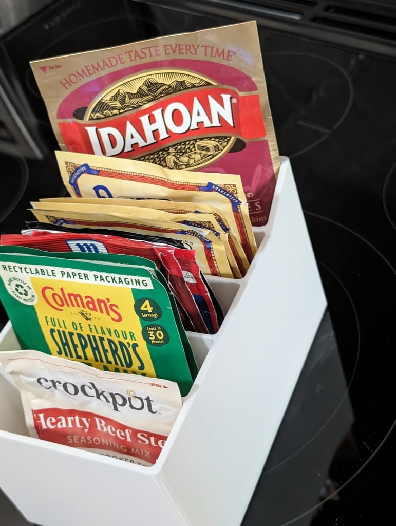 Spice packet holder by stewall | Download free STL model | Printables.com