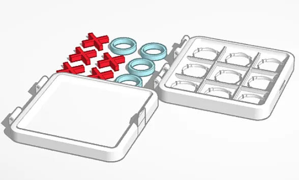 Travel Tic Tac Toe by BunnyLover | Download free STL model | Printables.com