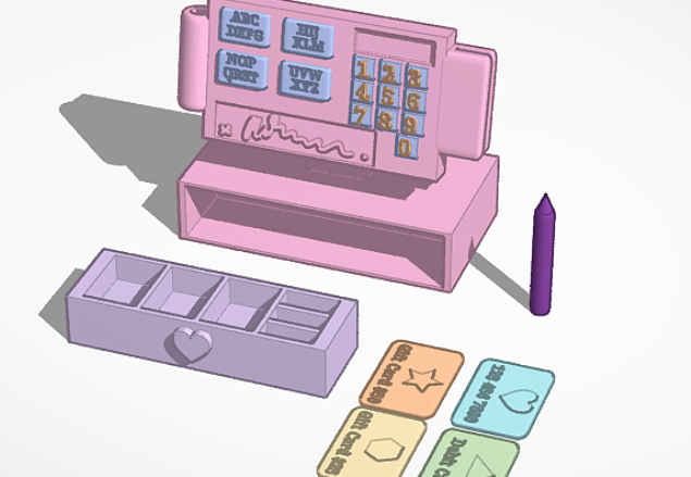 Toy Cash Register by BunnyLover | Download free STL model | Printables.com