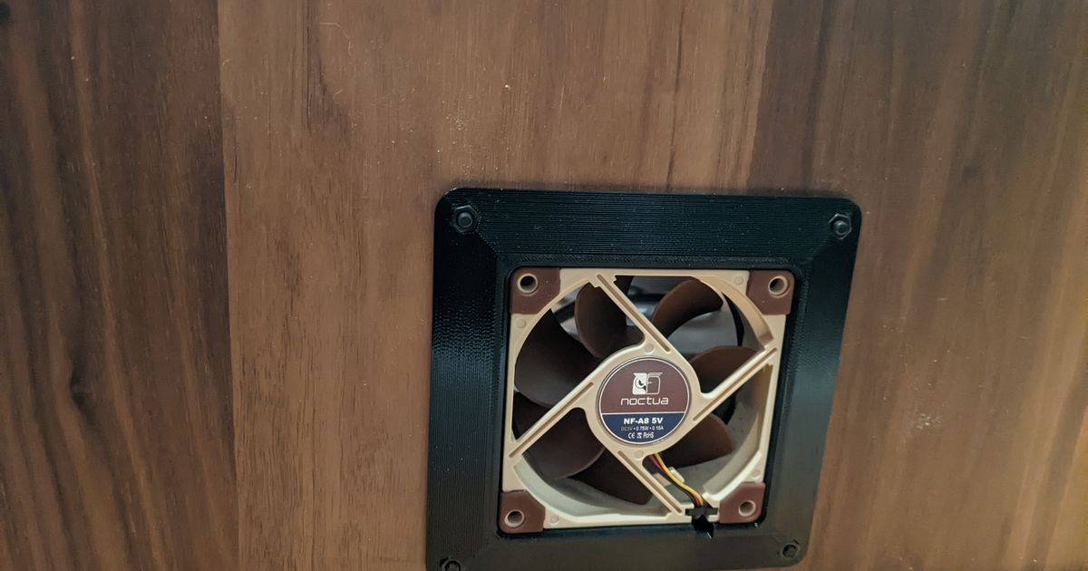 Fan bracket for Noctua NF-A8 5V by Alnomis | Download free STL model ...