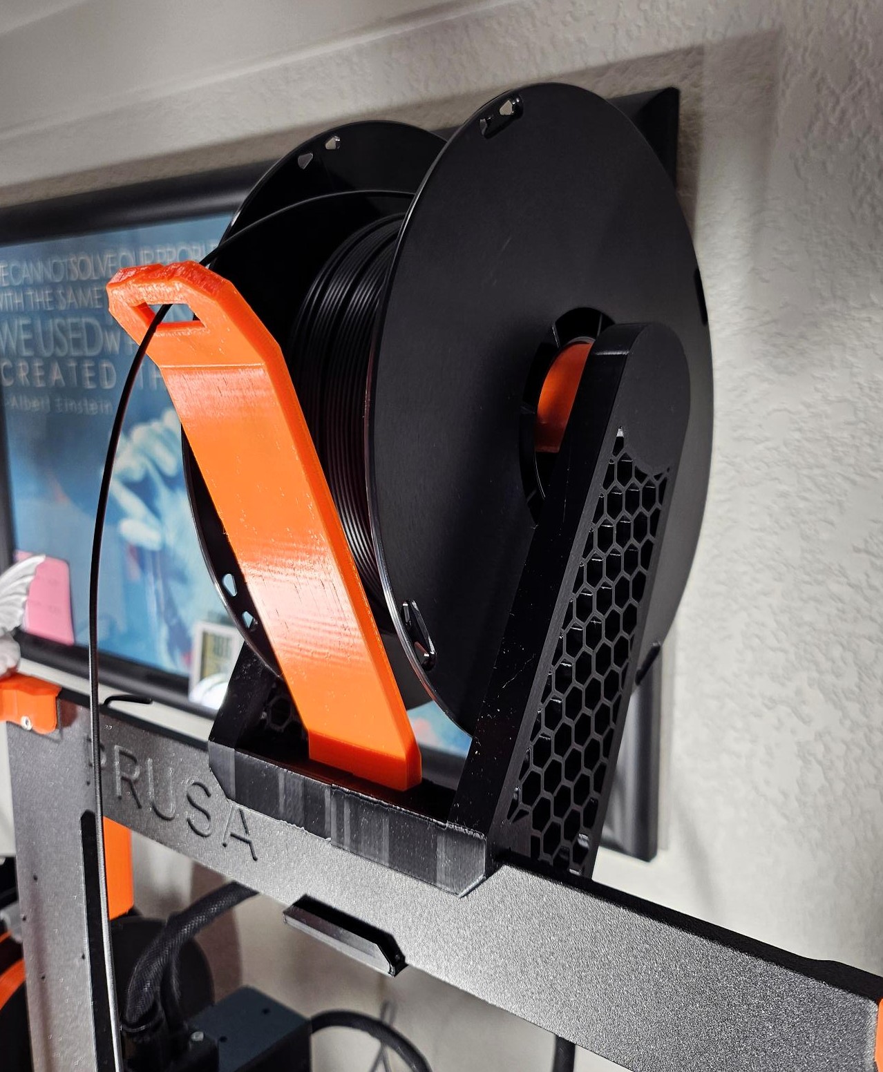 MK3/MK4 Filament Spool Holder by mhparsons | Download free STL model ...