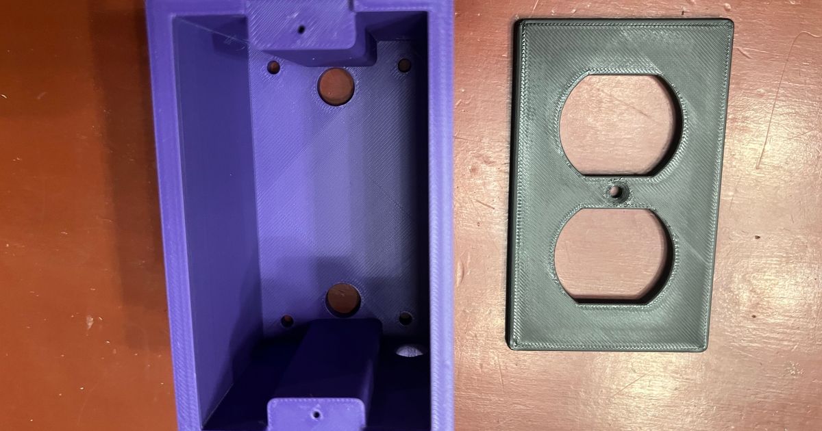 Electric Outlet Box, Compact by JeffC | Download free STL model ...