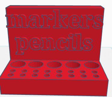 marker and pencil stand by thatonehunter | Download free STL model ...