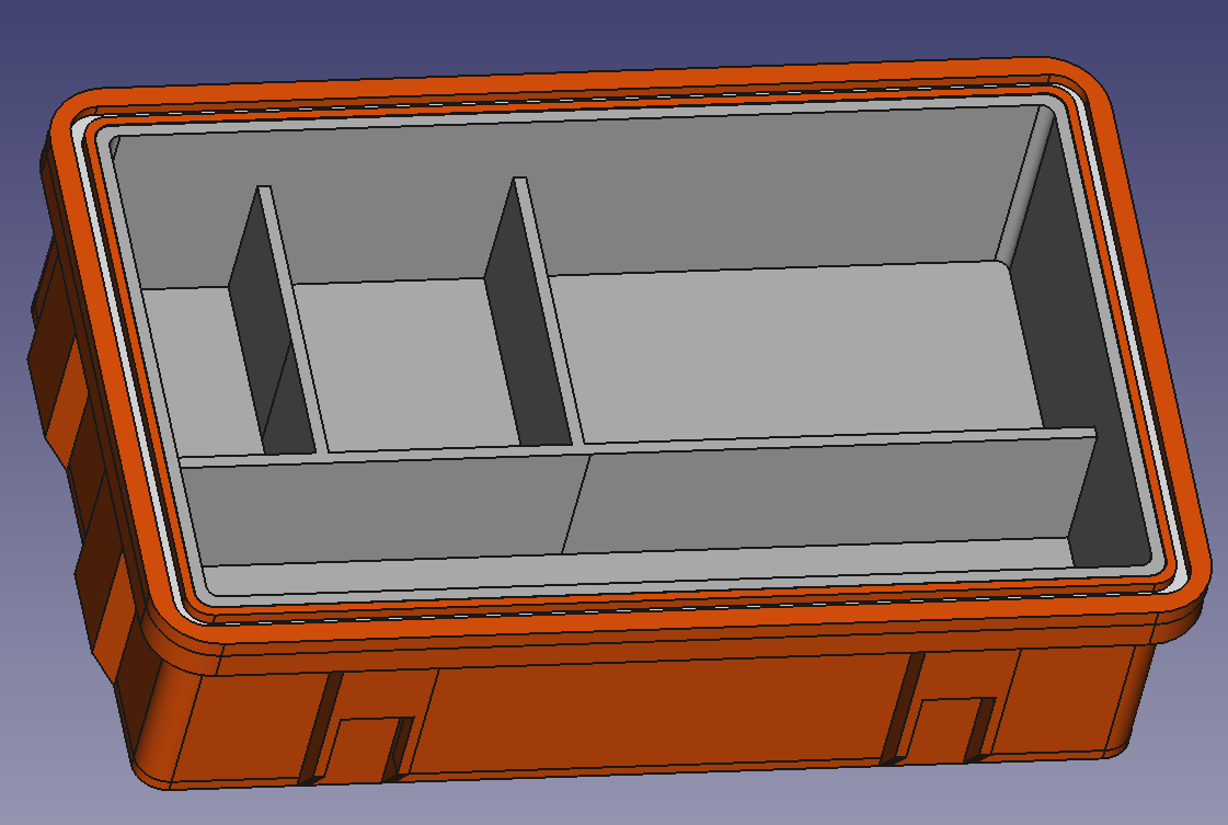 Parametric rugged box with removable clasp on lid 100% 3D printed ...