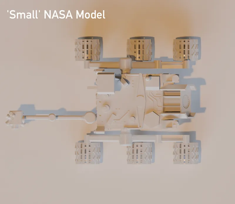 Mars Rover: Curiosity (articulated) by eBender | Download free STL ...