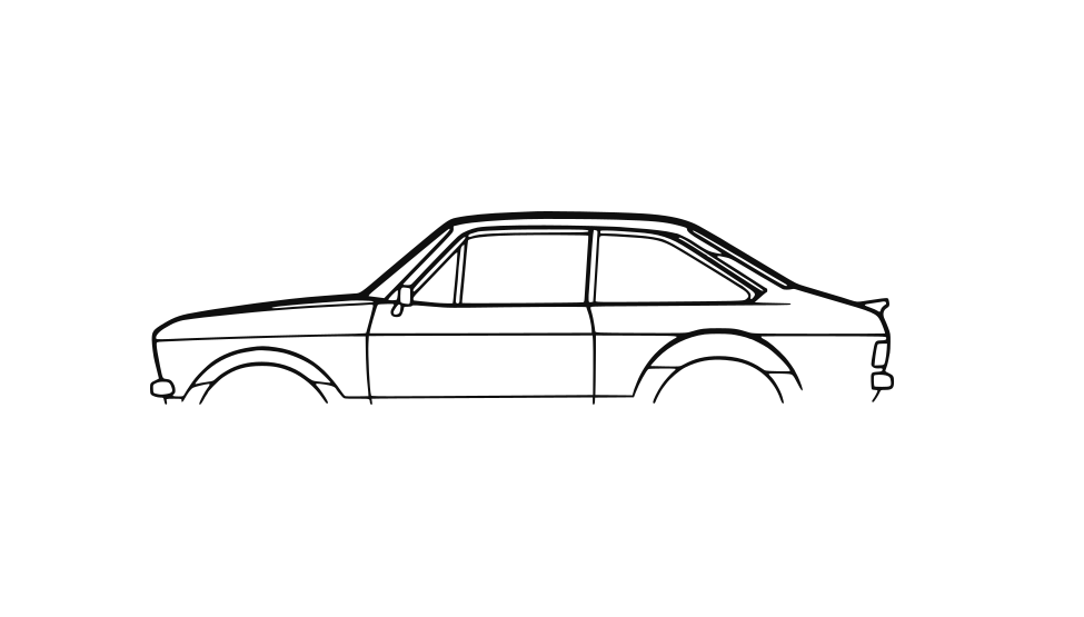 Ford Escort MkII Silhouette Wall Art by Simb | Download free STL model ...