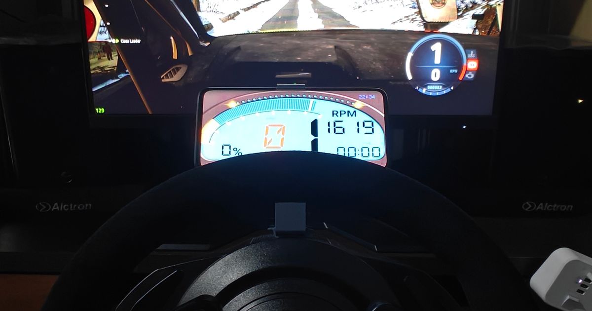 Thrustmaster T300 (RS) X Sparco R383 Wheel Phone Holder Mount by Kent ...