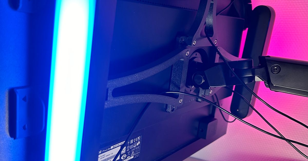 VESA adjustable support for Hue Play (Customizable) by Marlots ...