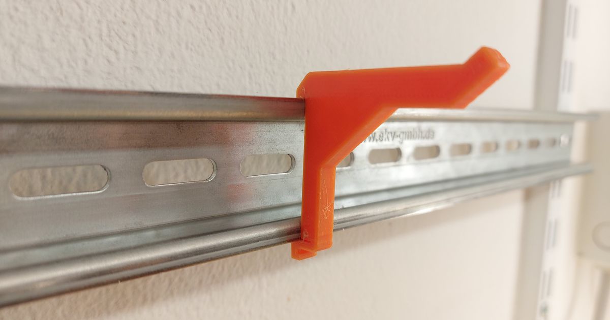 Din rail hook by 0x3D | Download free STL model | Printables.com