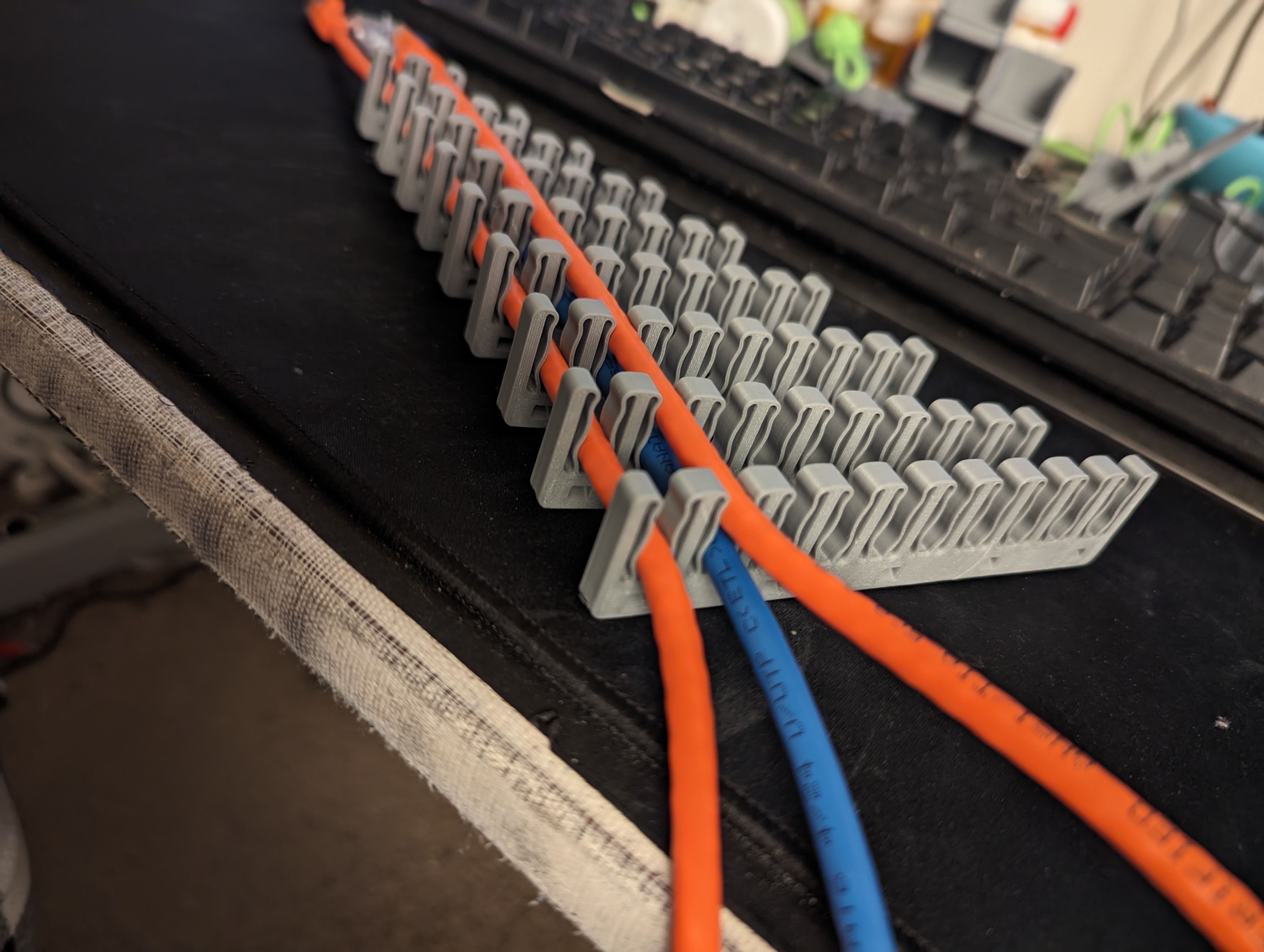 Flexture Cat6* Cable Comb (4 to 20 cables) by Greys | Download free STL ...