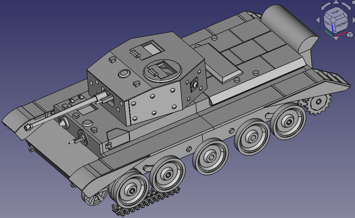 Another Cromwell Tank - 1/20 Scale by JollyRogerX | Download free STL ...