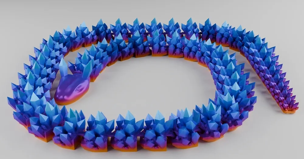 Articulated Crystal Snake by Matyáš Čistecký | Download free STL model ...
