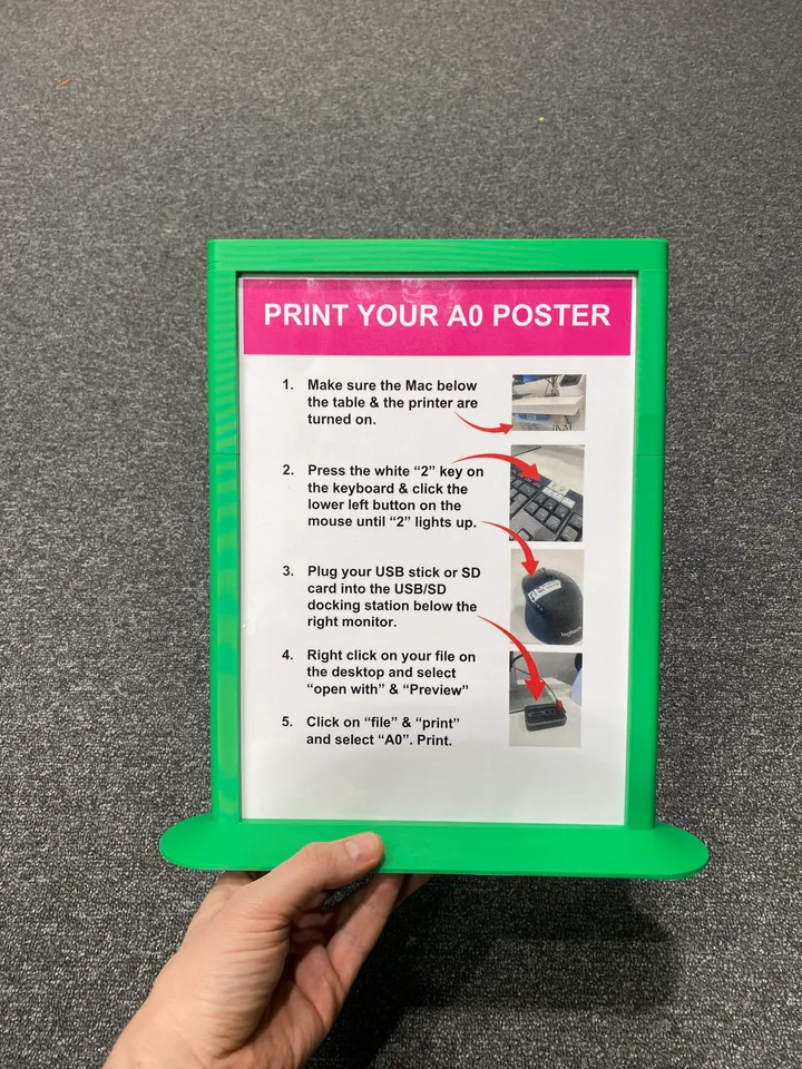 Din A4 laminated Paper Display Stand by makeruniverse | Download free ...