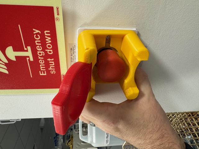 Emergency stop guard by Simon | Download free STL model | Printables.com