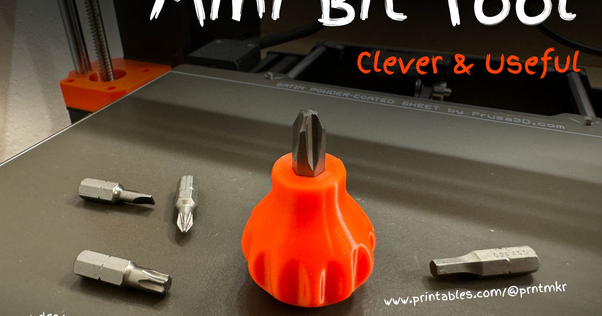 Mini Bit Tool And Screwdriver Clever And Useful By Prntmkr Always A Good Print Download Free
