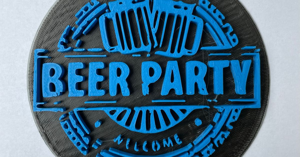 Beer coaster by Rewri | Download free STL model | Printables.com
